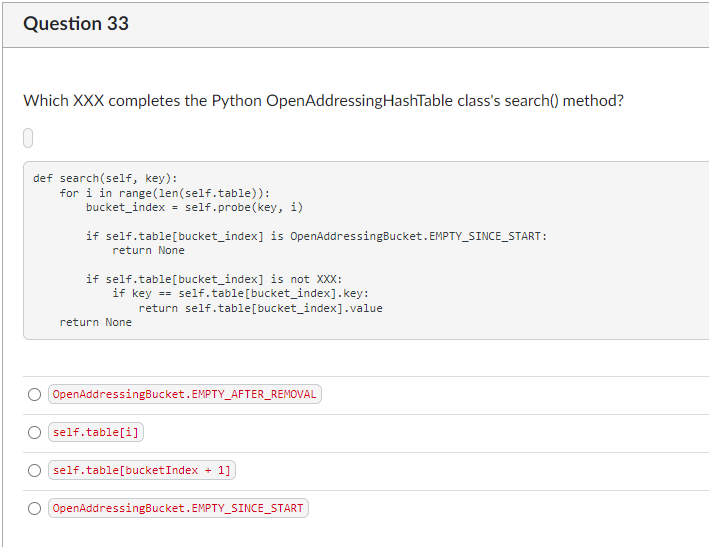 Solved Question 9 A list of employees that has been sorted | Chegg.com