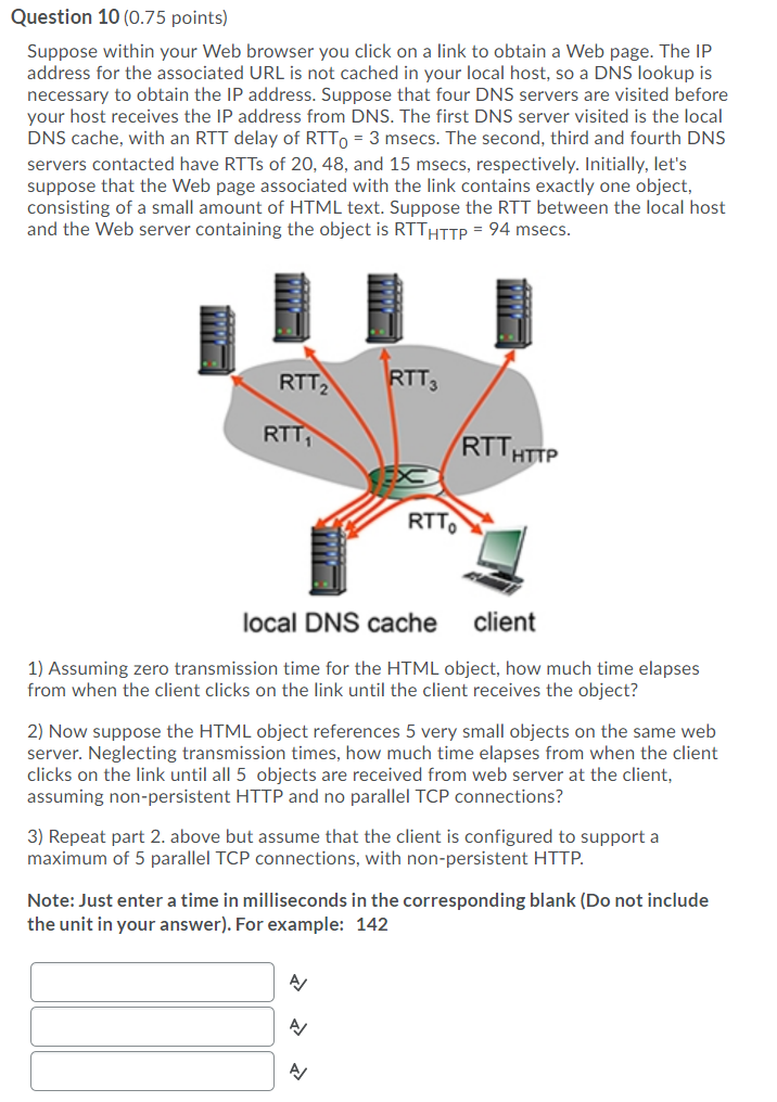 Solved Question 10 (0.75 points) Suppose within your web | Chegg.com