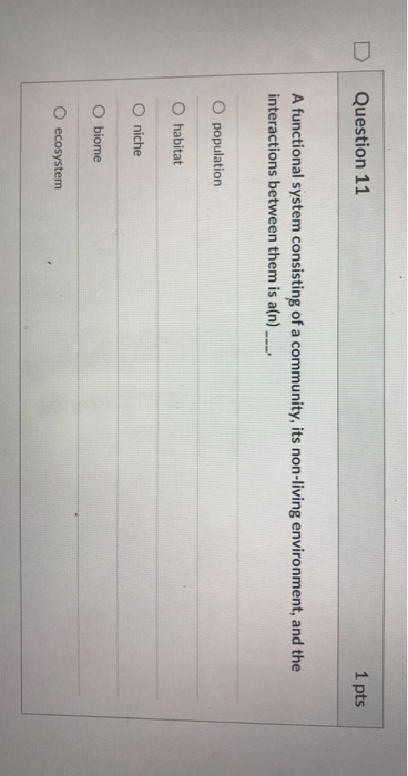 Solved A functional system consisting of a community, its | Chegg.com