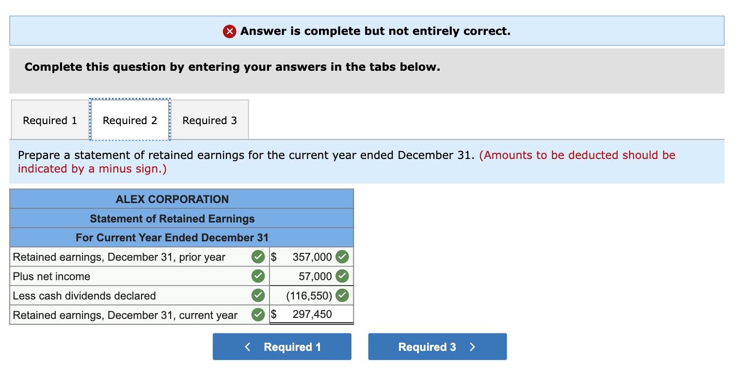 Solved Alex Corporation reports the following components of | Chegg.com