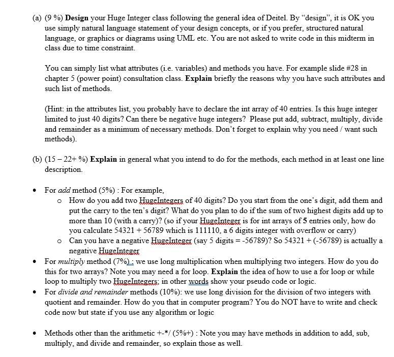 3 40 Huge Integer Class Concept Called 