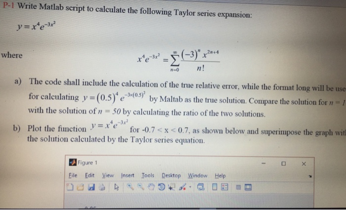 Solved P-1 Write Matlab script to calculate the following | Chegg.com Solved P-1 Write Matlab script to calculate the following | Chegg.com