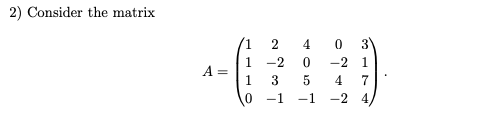Solved Let v1, v2, v3, v4, v5 be the column vectors in A. | Chegg.com