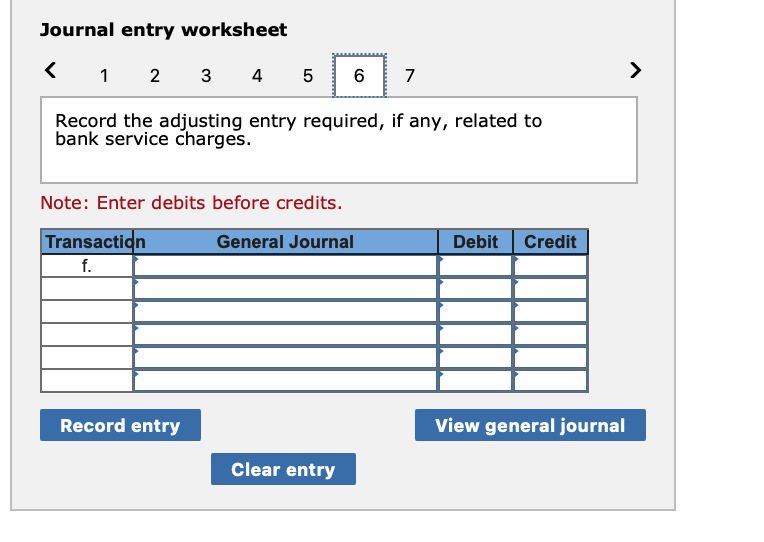 Solved Journal entry worksheet Record the adjusting entry | Chegg.com