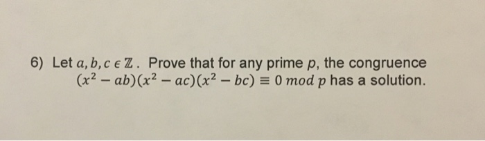 Solved Let a, b, c elementof Z. Prove that for any prime p, | Chegg.com