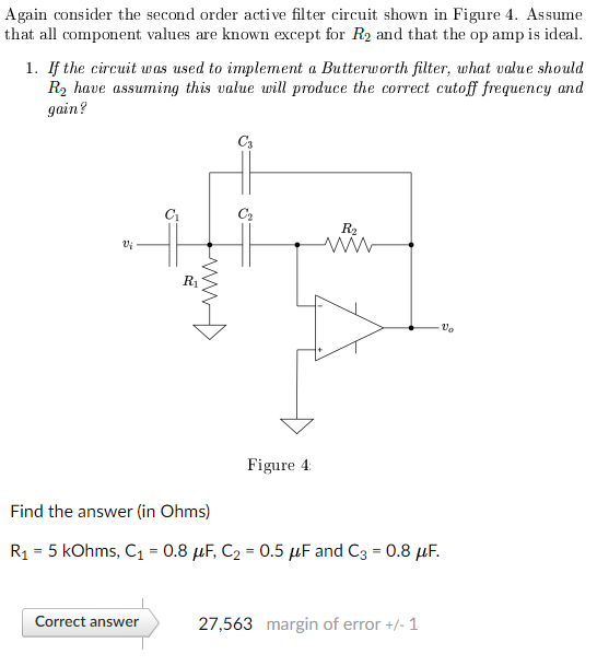 Solved Find the R2 value that will produce the correct | Chegg.com