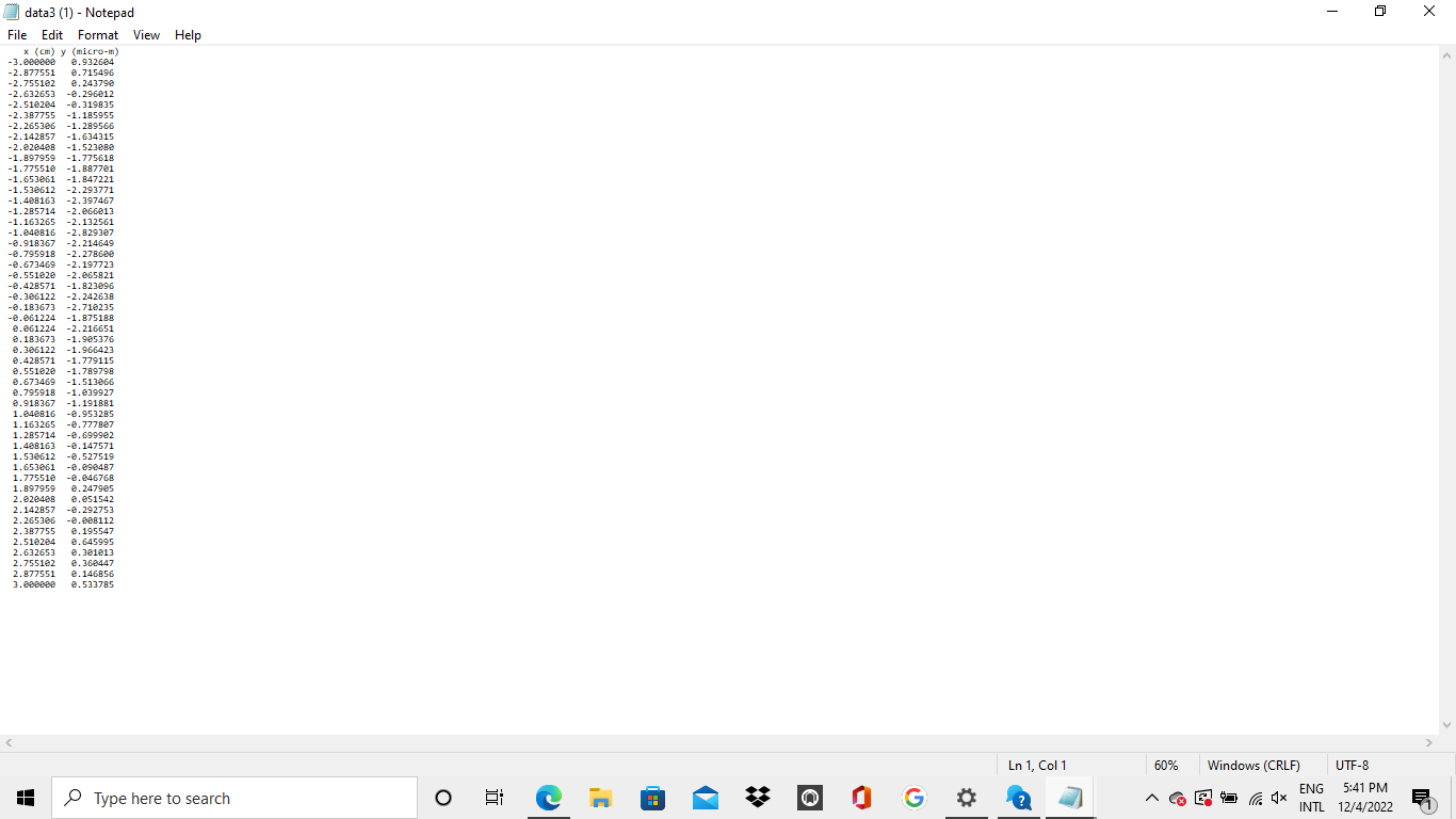 Solved python please! I included a screenshot of the data | Chegg.com