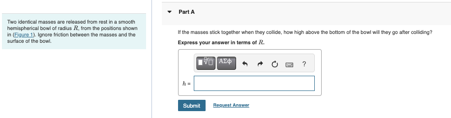 Solved Two identical masses are released from rest in a | Chegg.com