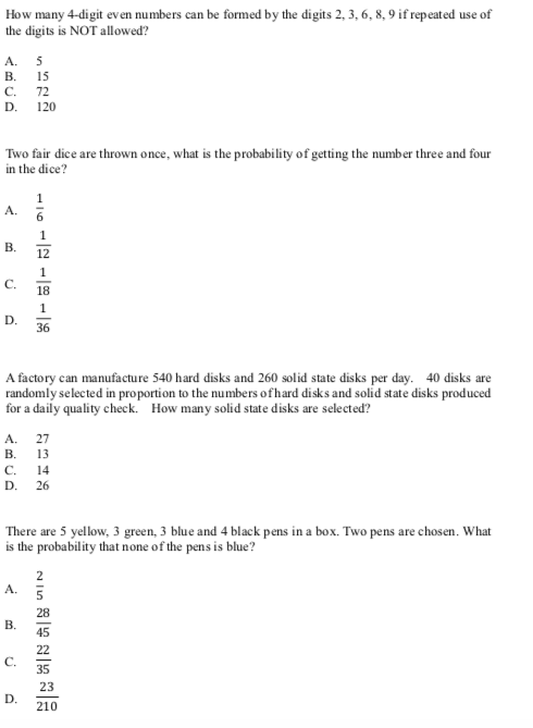 Solved How many 4-digit even numbers can be formed by the | Chegg.com