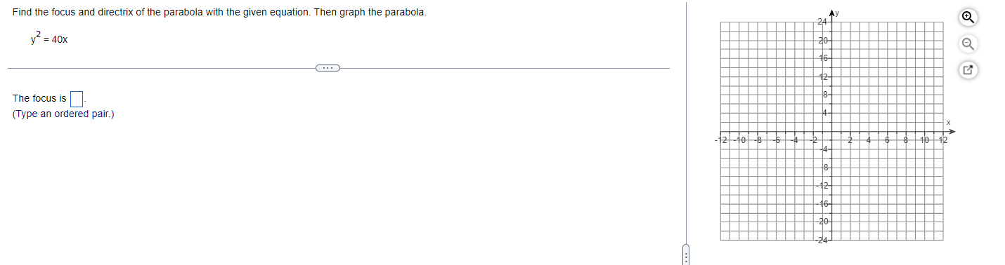 Solved Find the focus and directrix of the parabola with the | Chegg.com