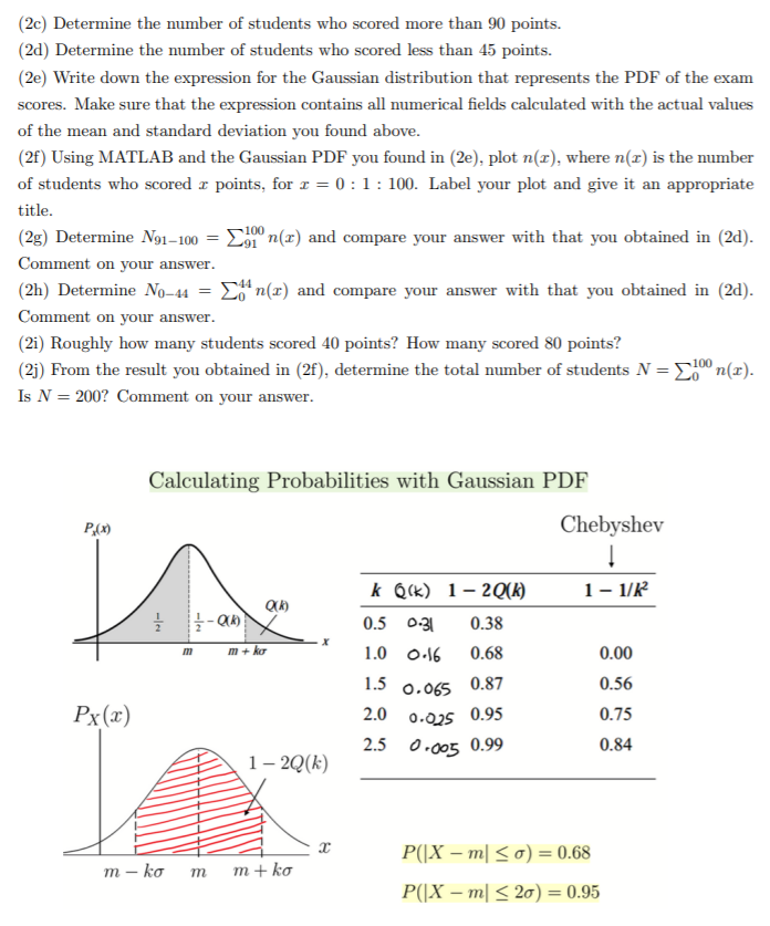 Problem 2. Test Scores Distribution. In a certain | Chegg.com