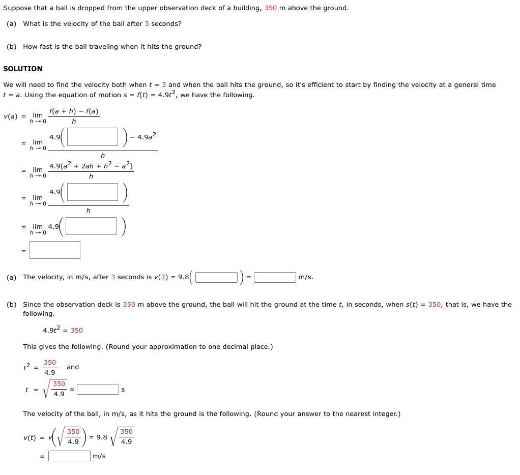 Solved Suppose that a ball is dropped from the upper | Chegg.com