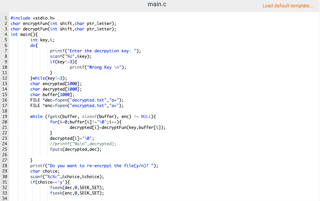 The Caesar's cipher is a cryptographic method for | Chegg.com