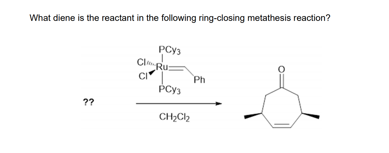 Solved What diene is the reactant in the following | Chegg.com