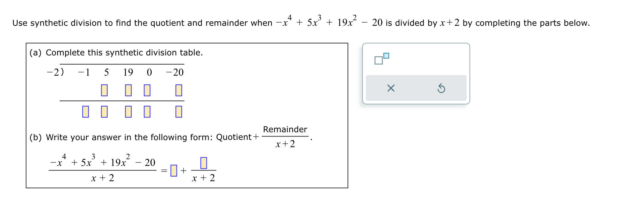 Solved se synthetic division to find the quotient and | Chegg.com