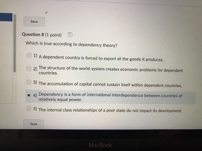 Solved Save Question 8 (1 point) B Which is true according | Chegg.com