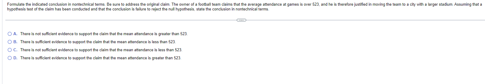 Solved hypothesis test of the claim has been conducted and | Chegg.com