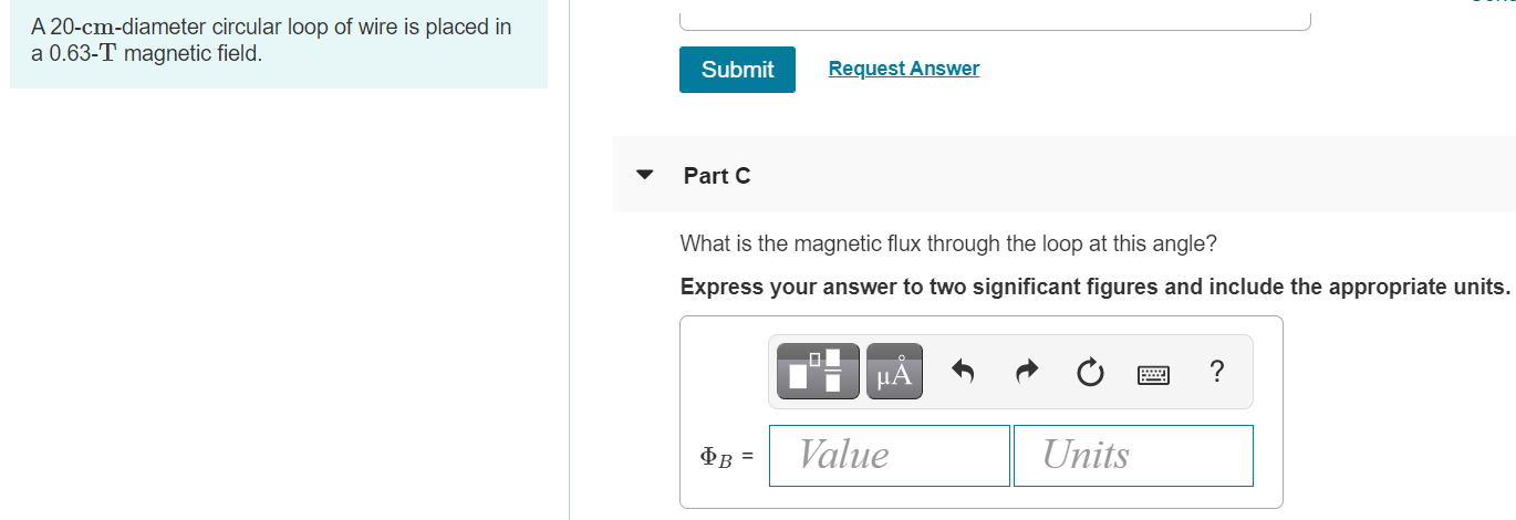Solved Constants A 20-cm-diameter circular loop of wire is | Chegg.com