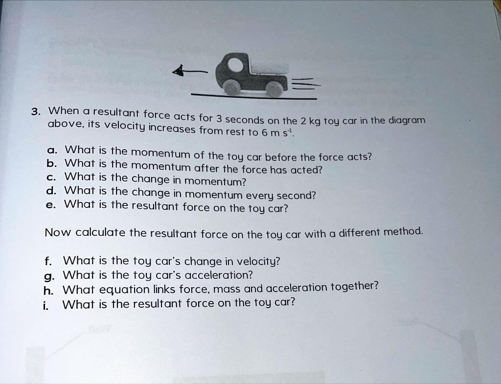 Solved 3. When a resultant force acts for 3 seconds on the 2 | Chegg.com