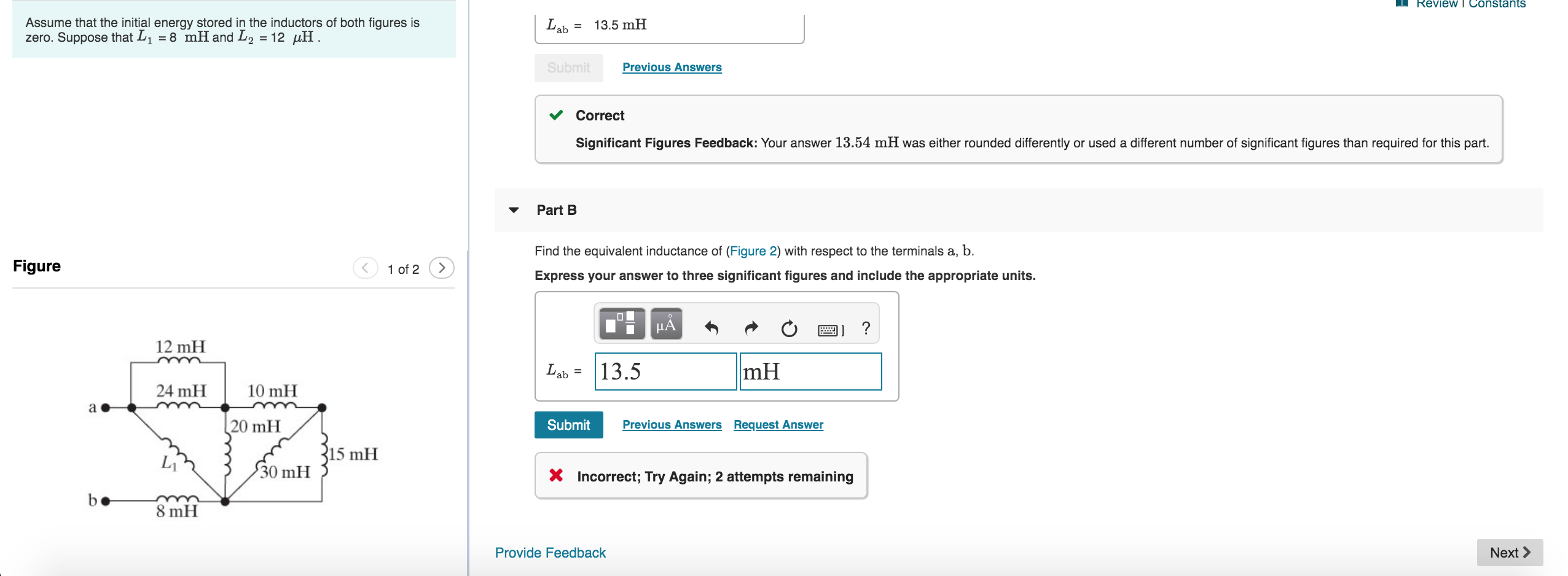 Solved Review | Constants Assume that the initial energy | Chegg.com