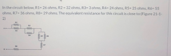 Solved in the circuit below, R1=26, R2= 32 ohms, R3= 3 ohms, | Chegg.com