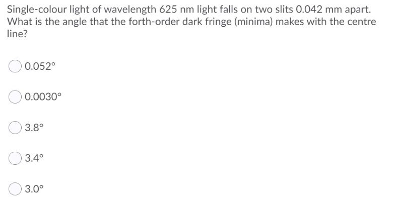 Solved Single-colour light of wavelength 625 nm light falls | Chegg.com