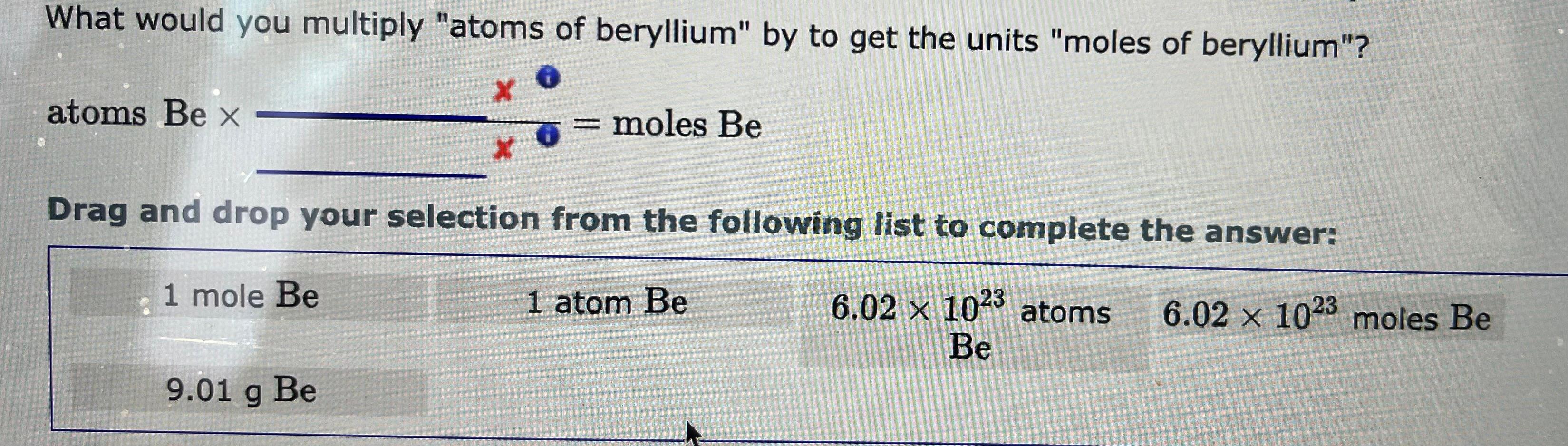Solved What would you multiply "moles of silicon" by to get | Chegg.com