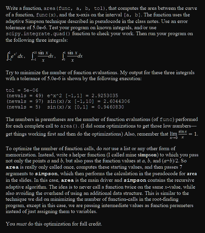 Solved Please implement the following in Python! Again, | Chegg.com