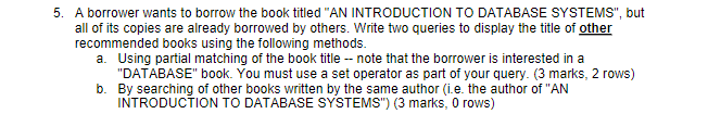 Solved Part B: SQL (40 Marks) LibraryDB is a database system | Chegg.com