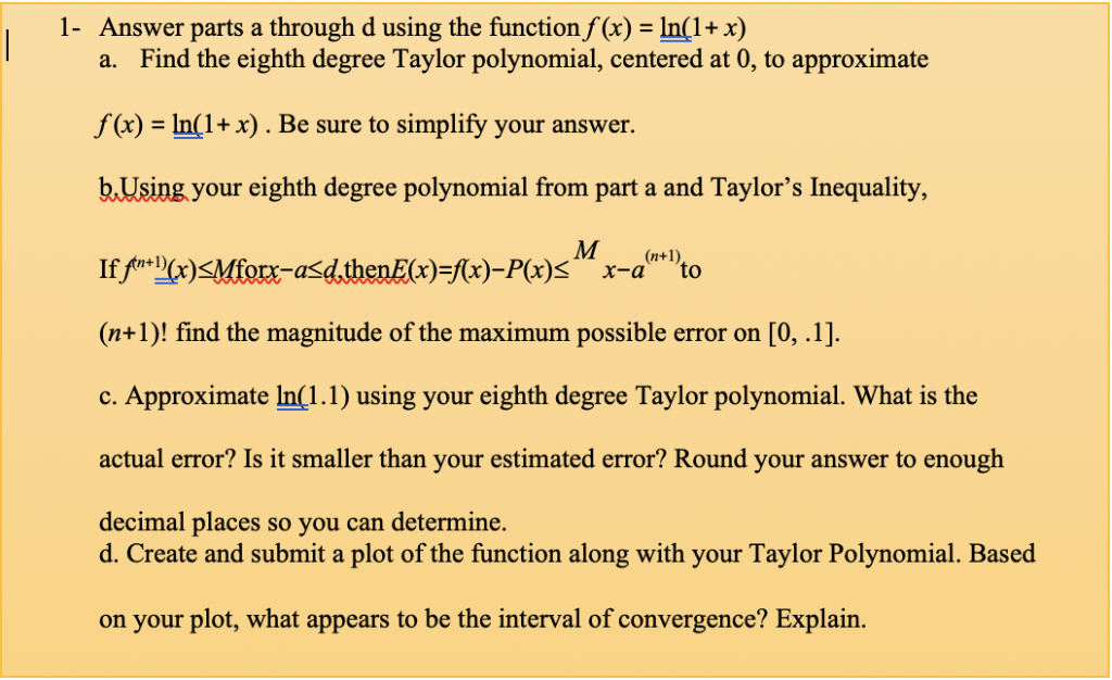 Solved 1 Answer Parts A Through D Using The Function F x Chegg Solved 1 Answer Parts A Through D Using The Function F x Chegg