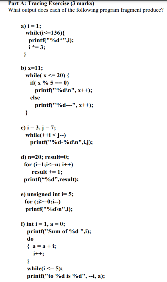Solved What Output Does Each Of The Following Program 4043