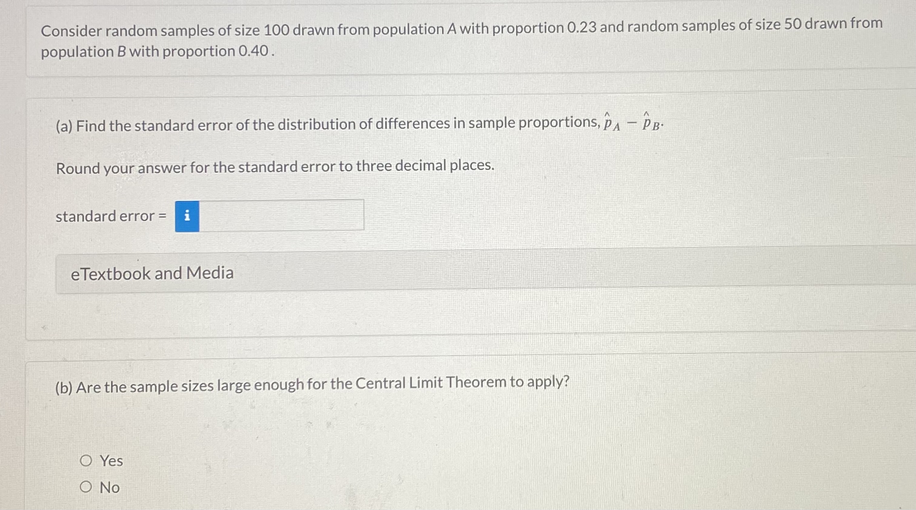 Solved Consider random samples of size 100 drawn from | Chegg.com