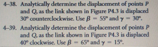 Solved 4-38. Analytically determine the displacement of | Chegg.com Solved 4-38. Analytically determine the displacement of | Chegg.com