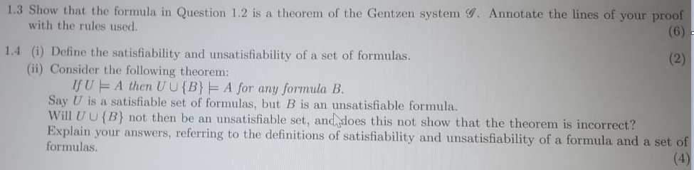 Solved 1.3 Show that the formula in Question 1.2 is a | Chegg.com