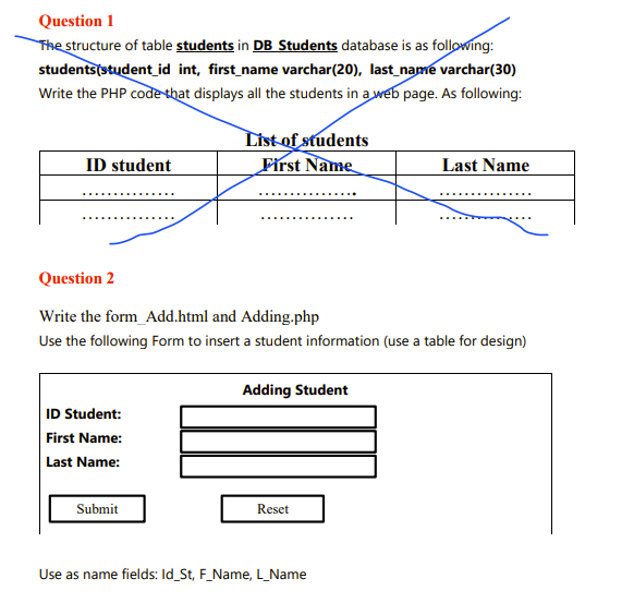 Solved i solved question one just i need question two my | Chegg.com