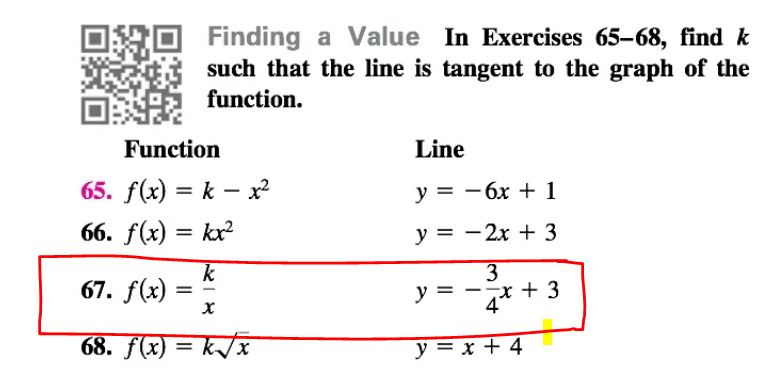 Solved Finding a Value In Exercises 65-68, find k such that | Chegg.com