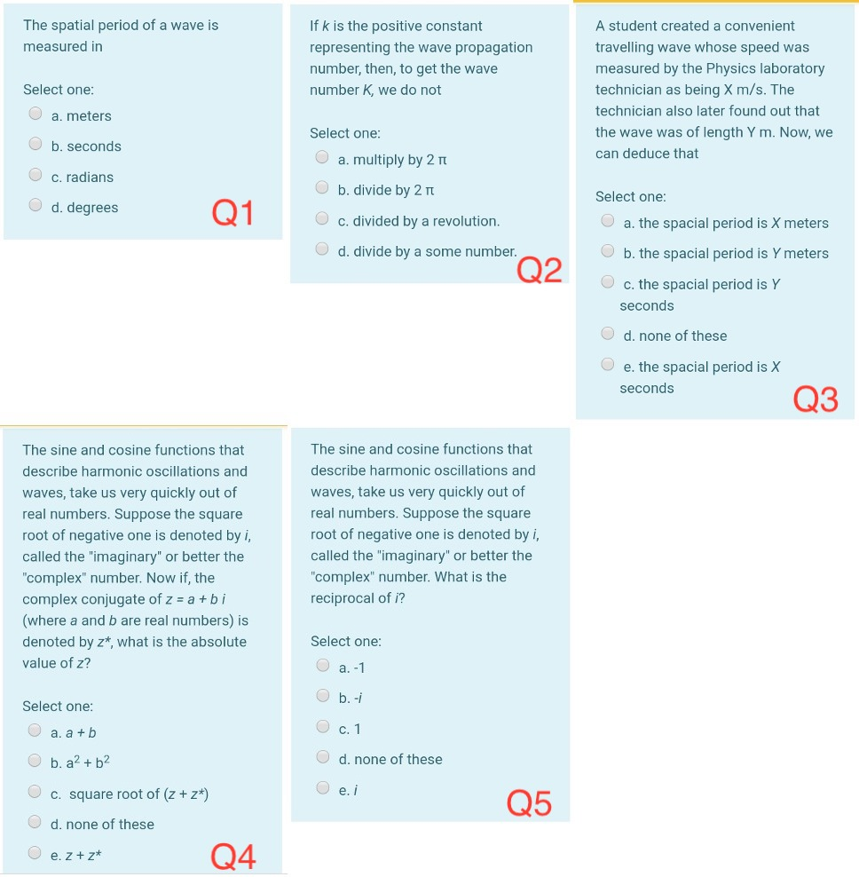 Solved The spatial period of a wave is measured in If k is | Chegg.com