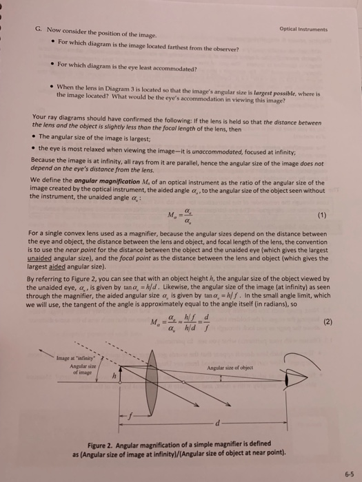 Solved eie to read the words. Angular Magnification Optical | Chegg.com