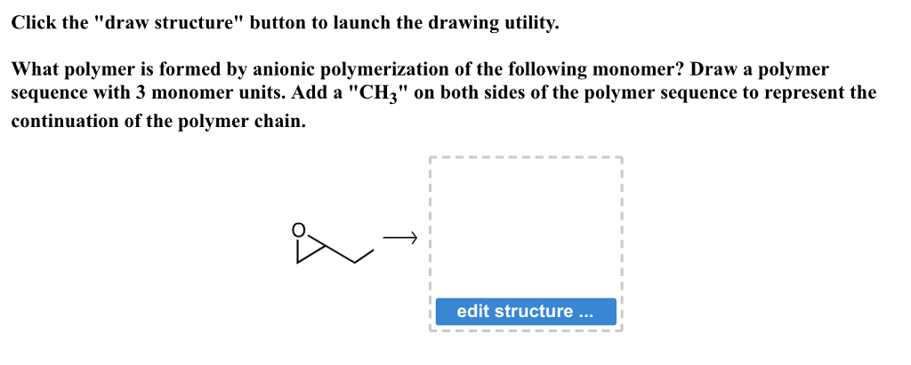 Solved Click the "draw structure" button to launch the | Chegg.com