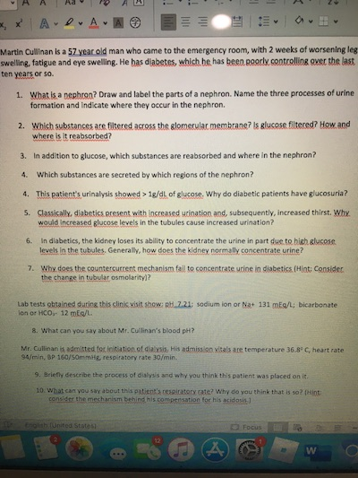 Solved AD ilil Martin Cullinan is a 57 year old man who came | Chegg.com