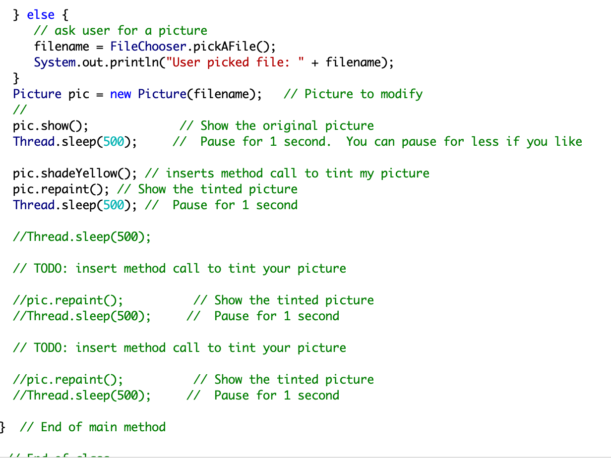 Solved I am trying to make my picture revert back to the | Chegg.com