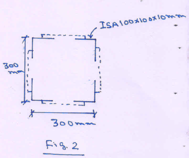 Solved A built up column is made up of four' ISA 100x100x10 | Chegg.com