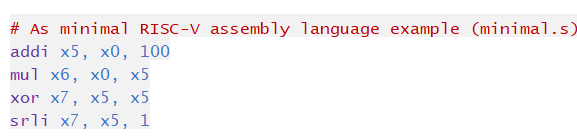 Solved # As minimal RISC-V assembly language example | Chegg.com