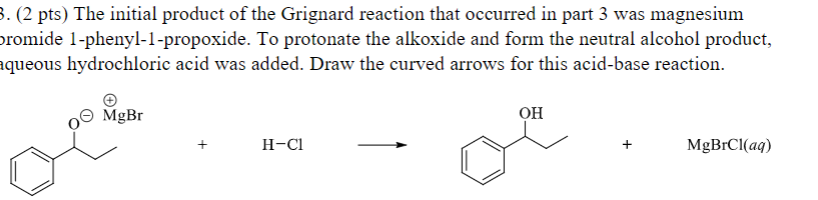 Solved 1. (2 pts) In part 1, an acid-base reaction | Chegg.com