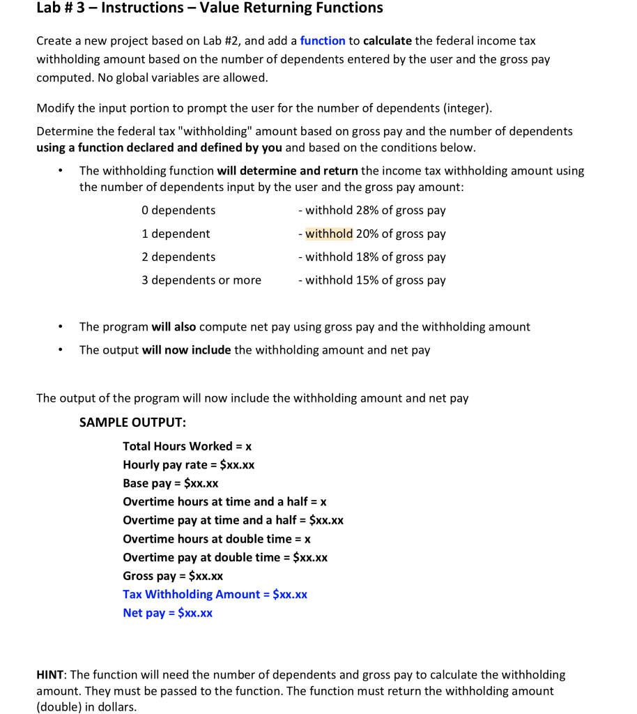 Solved CSE 110 Lab # 4-Order of Operations & Functions | Chegg.com