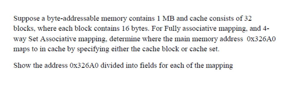 Solved Suppose a byte-addressable memory contains 1MB and | Chegg.com