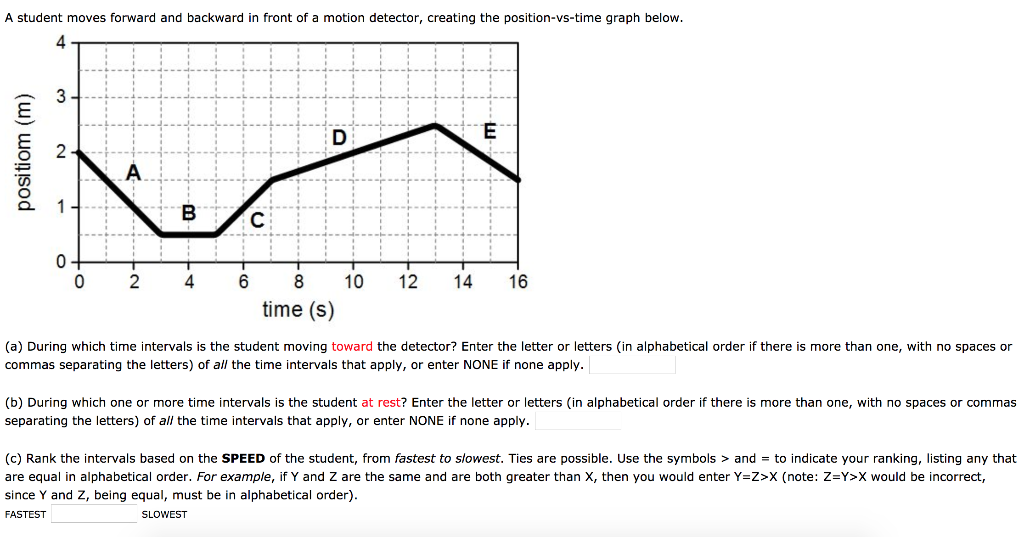 Solved A student moves forward and backward in front of a | Chegg.com