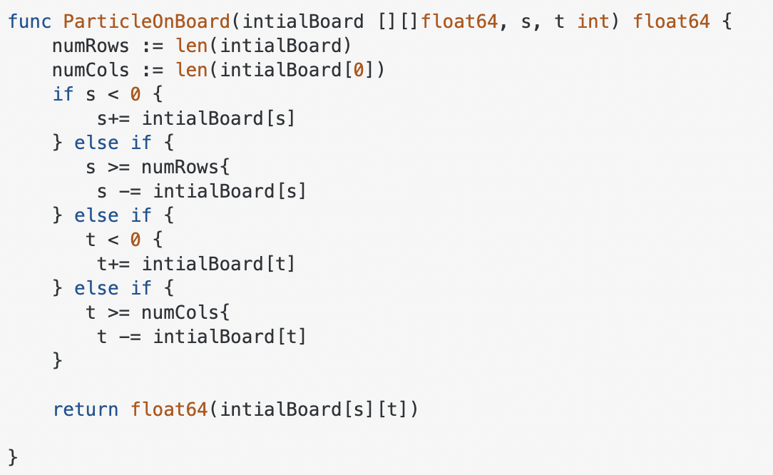 Solved GOLANG: Trying to wrap a particle if it is exceeds | Chegg.com