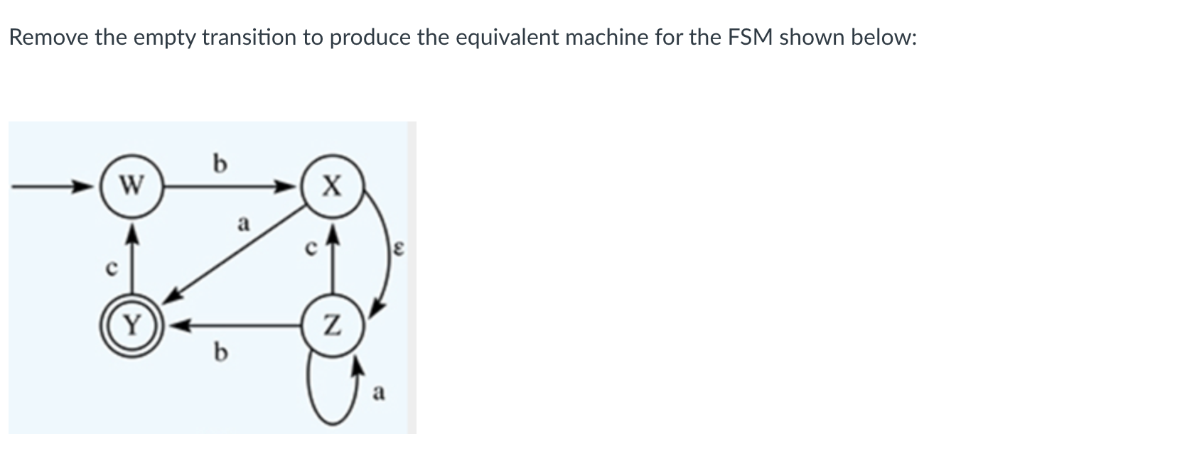 Solved Remove the empty transition to produce the equivalent | Chegg.com