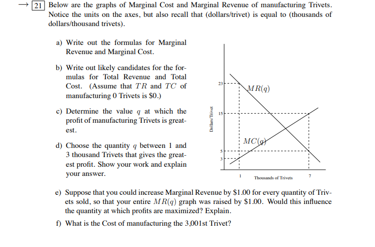 Solved Worksheet #10 Using the Marginal Revenue and Marginal | Chegg.com